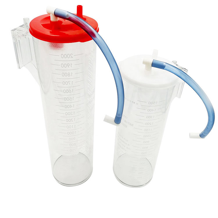 Medical Use 1000Ml-3000Ml Suction Canister And Suction Liner Bag Set System