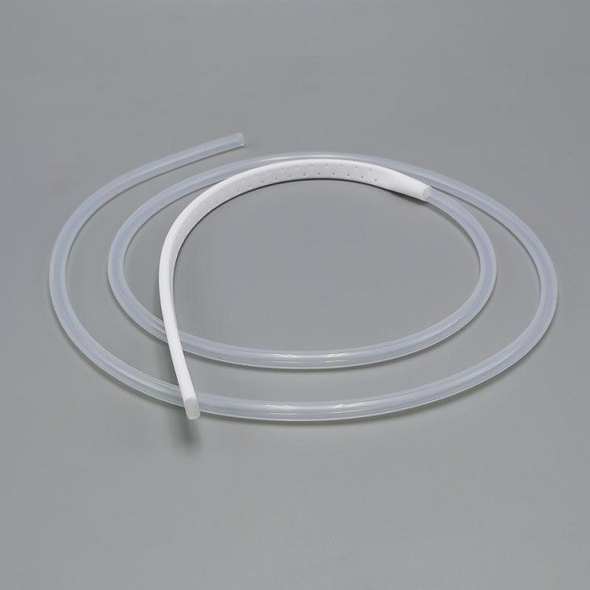 Fr10 Medical Disposable Products Silicone Flat Perforated Drainage Pipes