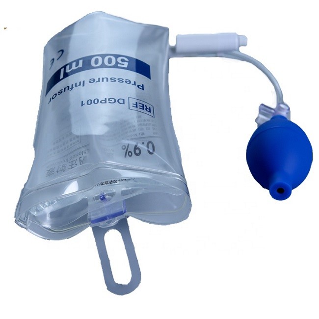Nylon Transparent Pressure Infusion Bag 1000ml For Rapid Infusion