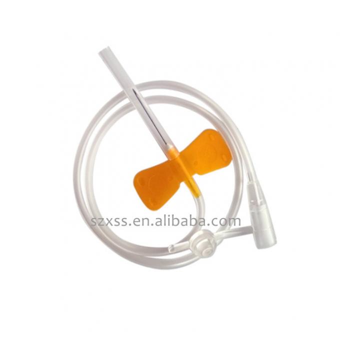 Hospital Blood Draw Butterfly Needle Safety With Luer Adapter